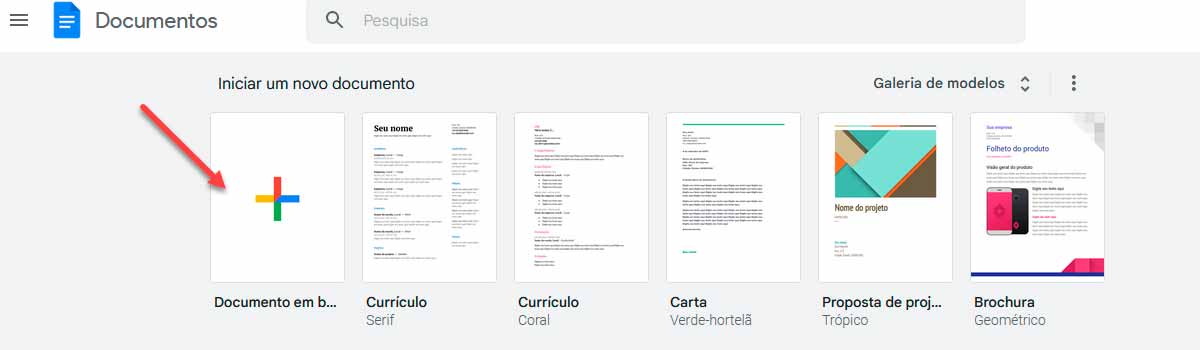 Como criar ou importar um documento no Workspace - Google Workspace e Google Cloud